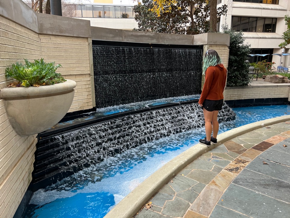 2021-12-07 Baylor Hospital labyrinth fountain1 – Sheli Dodson